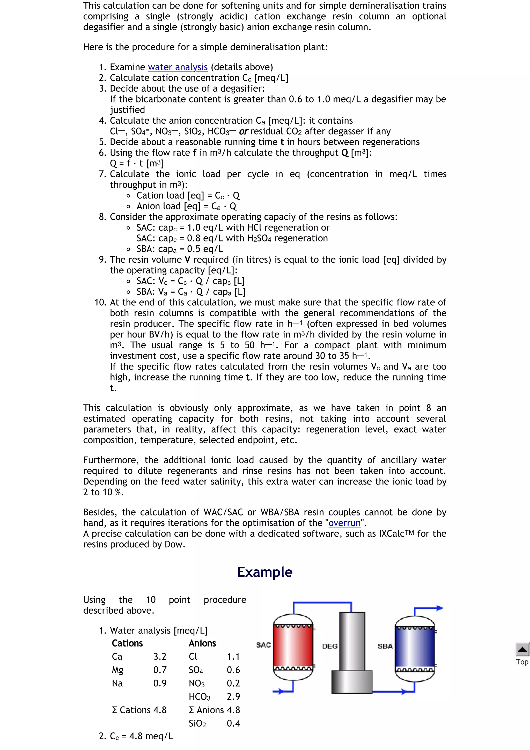 Ion exchange plant design | PDF