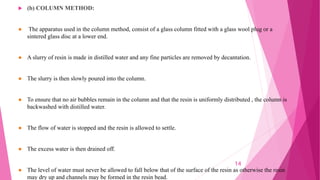 Ion Exchange Chromatography ppt | PPTX