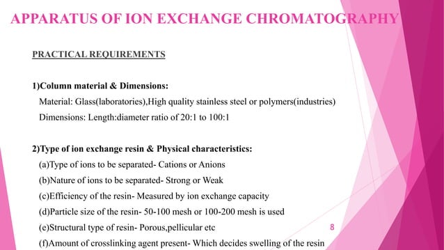 Ion Exchange Chromatography ppt | PPTX | Chemistry | Science