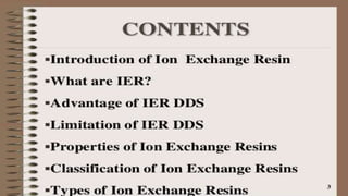 Ion exchange resins detail explanation .pptx