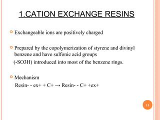 Ion exchange resins drug delivery | PPT
