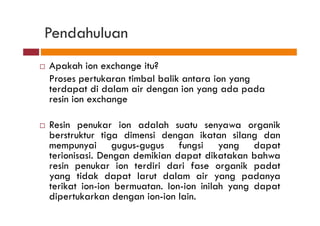 Ion Exchanger of Technology by BMD Street Consulting | PPT