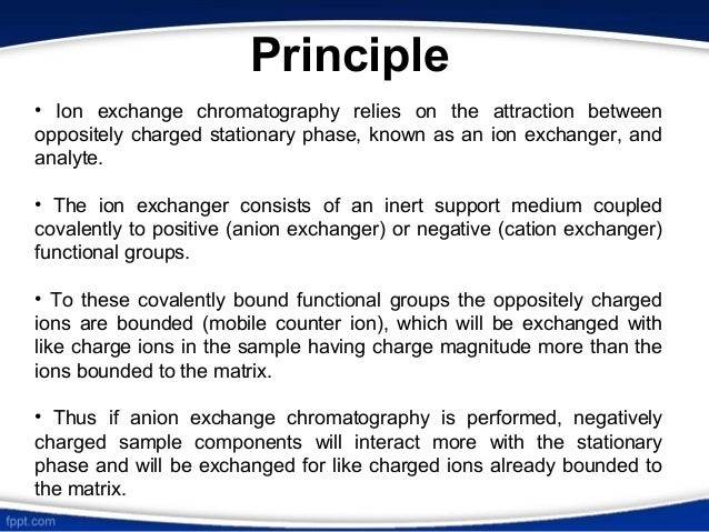 Ion exchange Chromatography