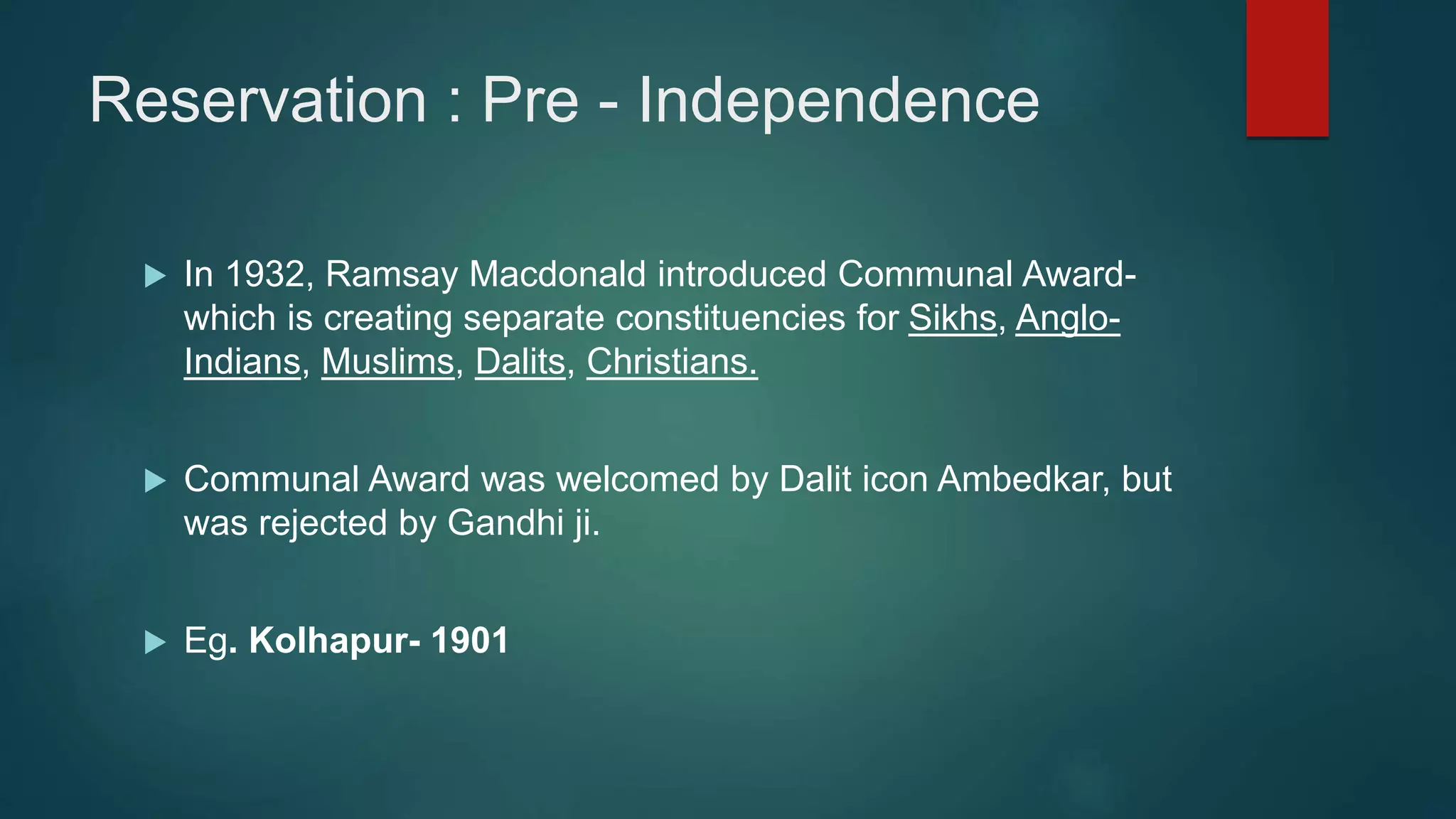Reservation In India PPT | PPTX