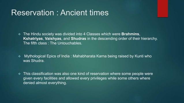 Reservation In India PPT | PPTX