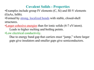 Covalent Solids Examples