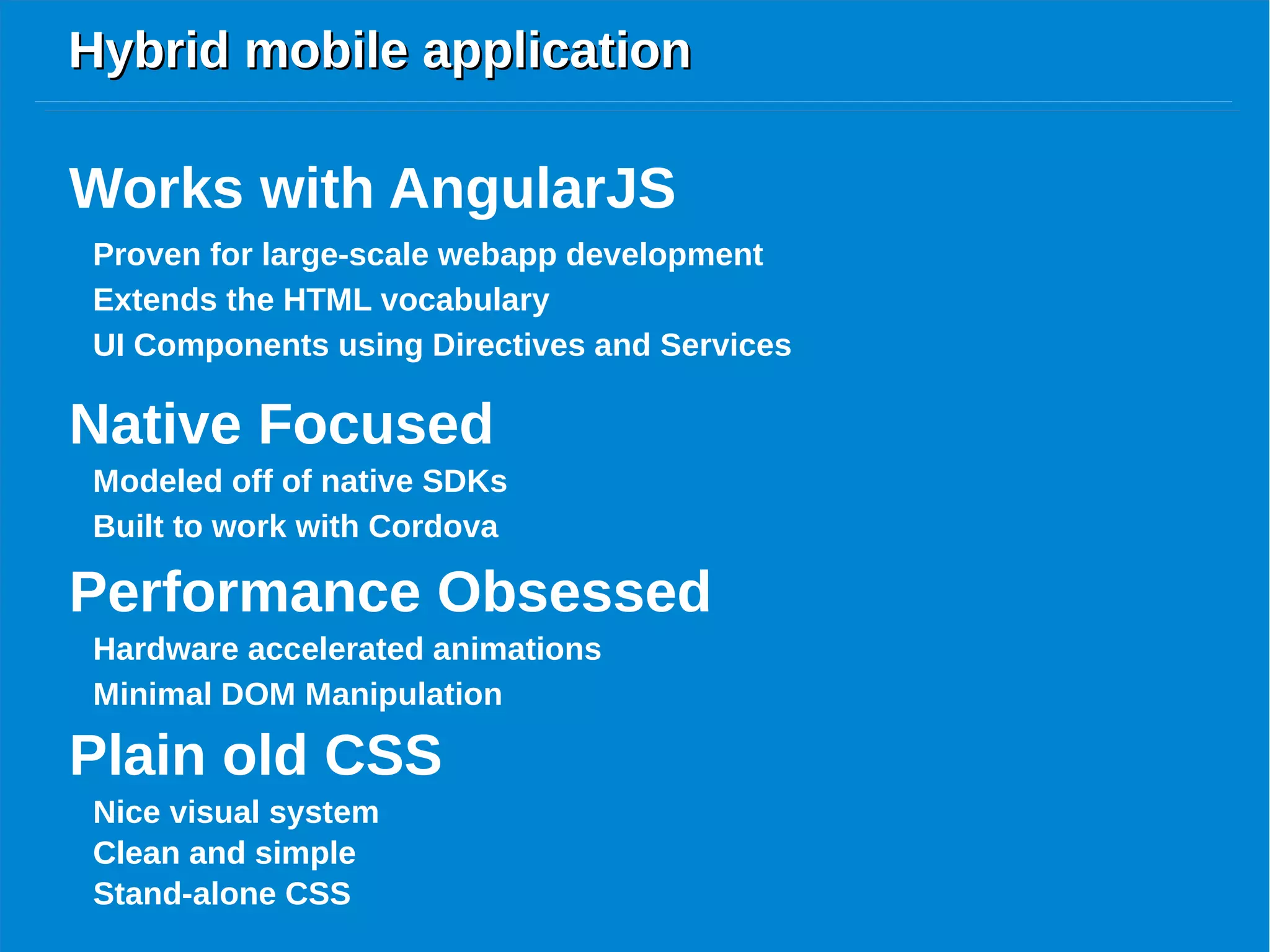 Hybrid Mobile Application With Ionic Framework Ppt