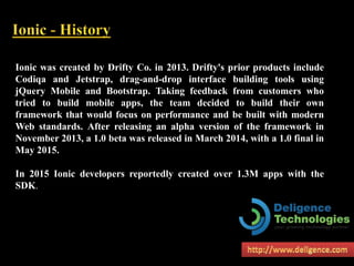 Ionic - Hybrid Mobile Application Framework | PPT