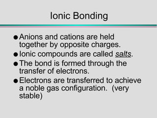 What Is Ionic Bond