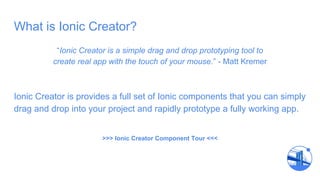 Ionic creator | PPT