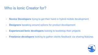 Ionic creator | PPT
