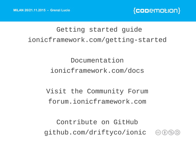 Use Ionic Framework to develop mobile application | PPT