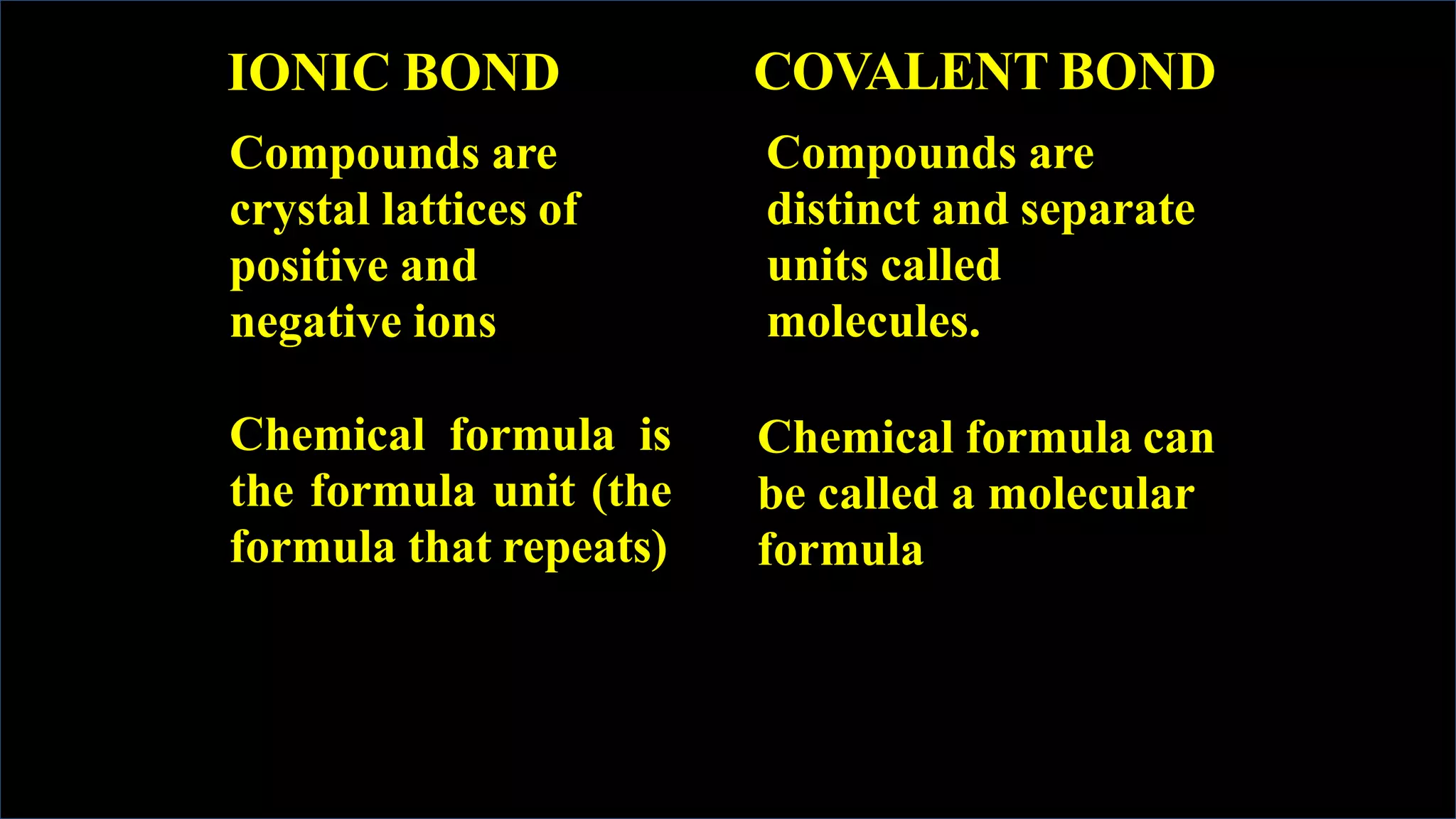 Ionic and Covalent Bonding .pptx | Chemistry | Science