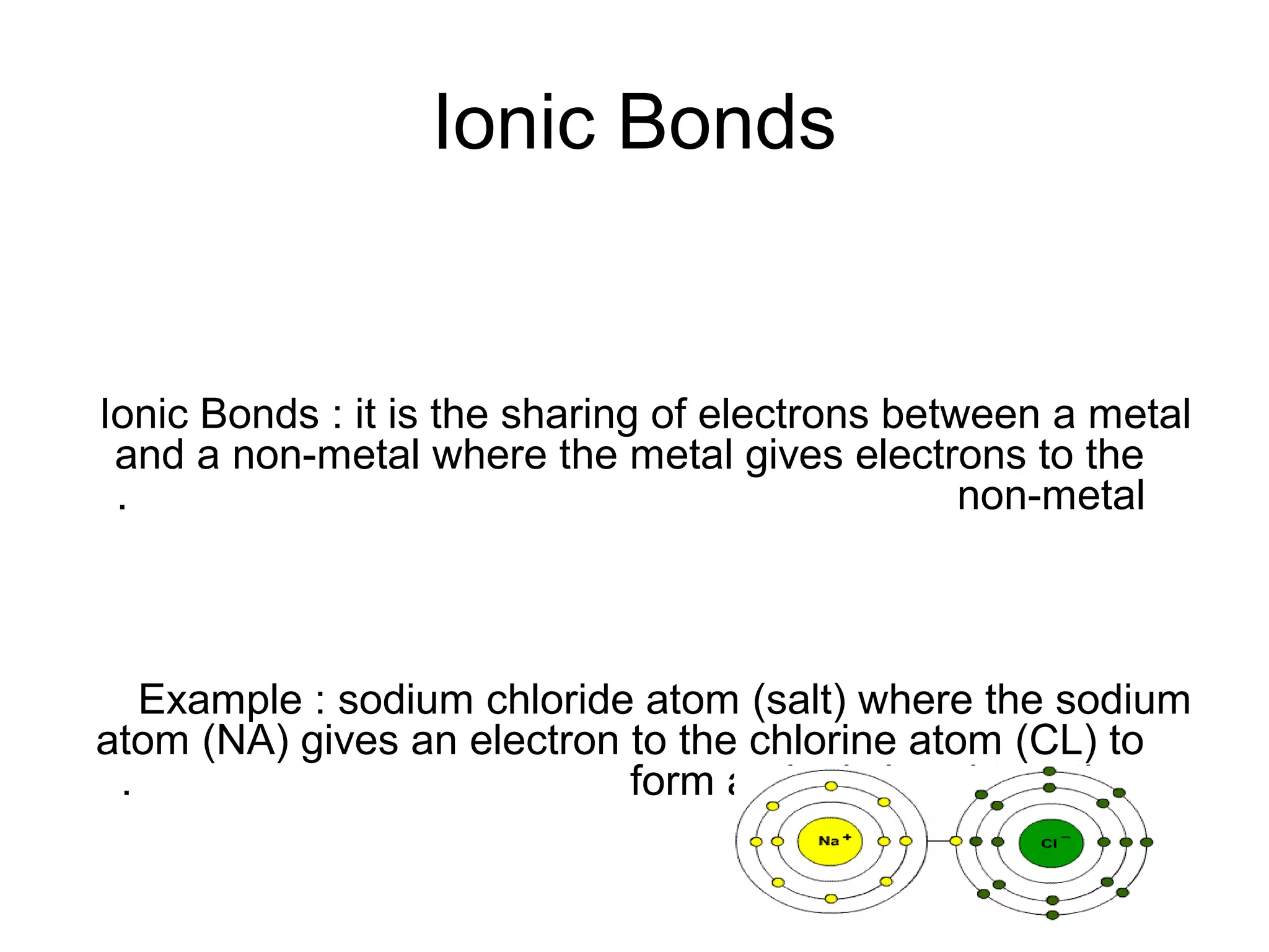 chemical bonds | PPT