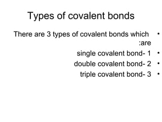 chemical bonds | PPT