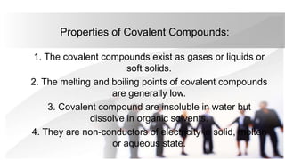 ionic and covalent properties for discussion | PPTX