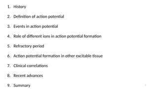 IONIC BASIS OF ACTION POTENTIAL IN EXCITABLE TISSUES | PPTX