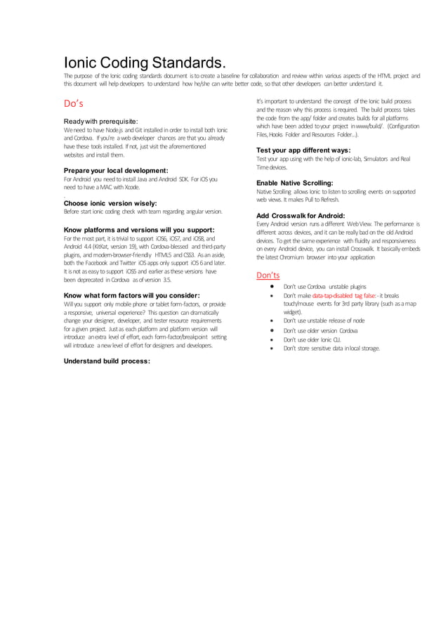 Ionic best practices | PDF