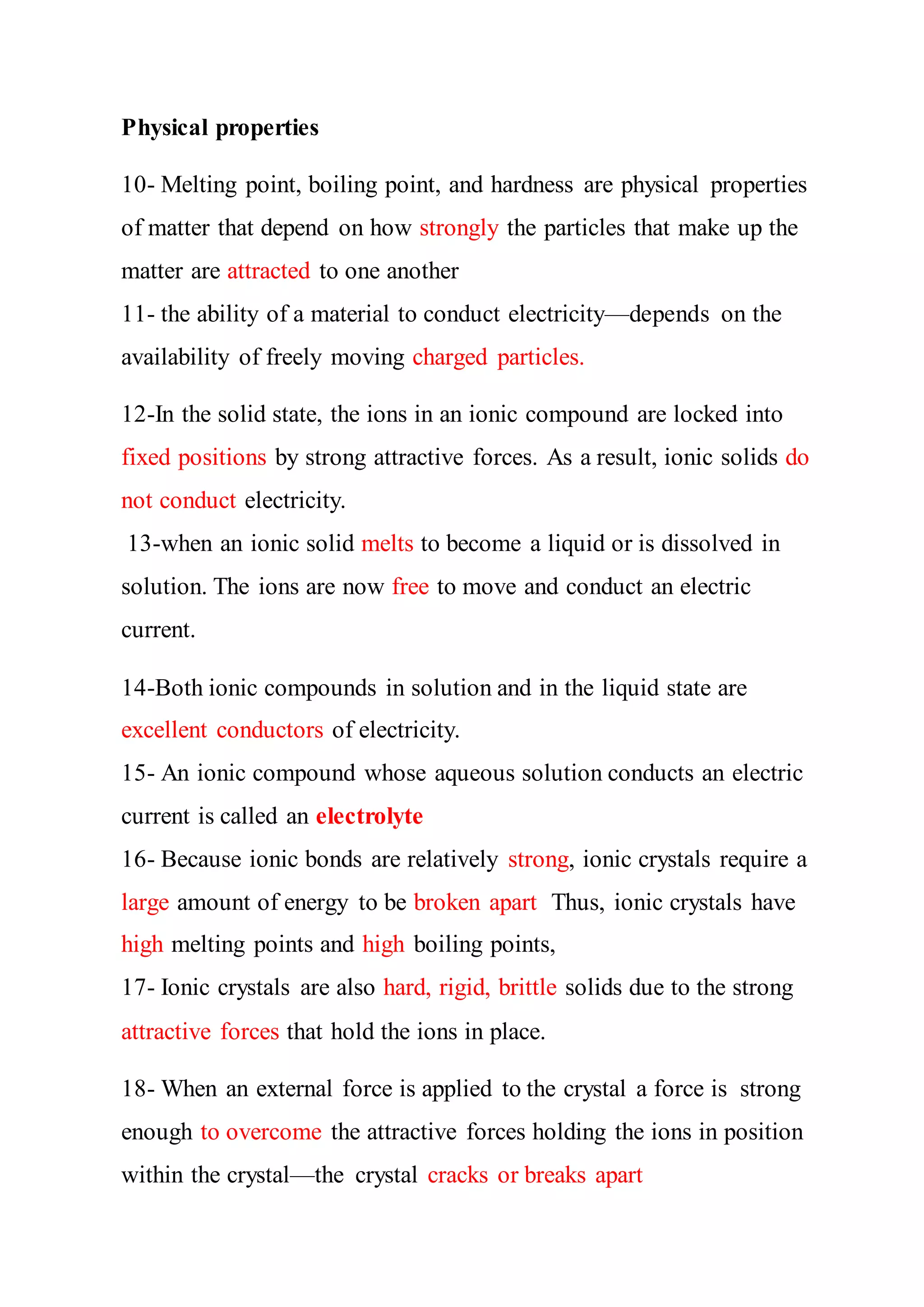 Ionic bond and ionic compound | DOCX
