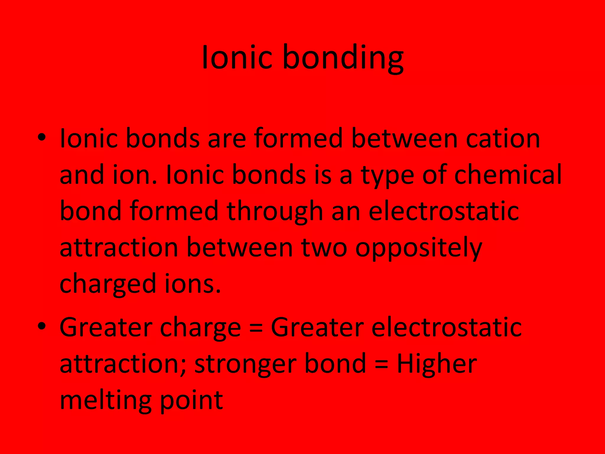 Ionic bonding | PPTX