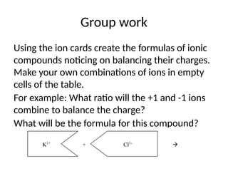 Ionic bonding 9 grade. All the characteristics of ionic compounds | PPTX