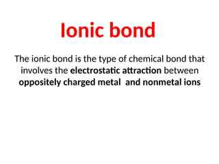 Ionic bonding 9 grade. All the characteristics of ionic compounds | PPTX