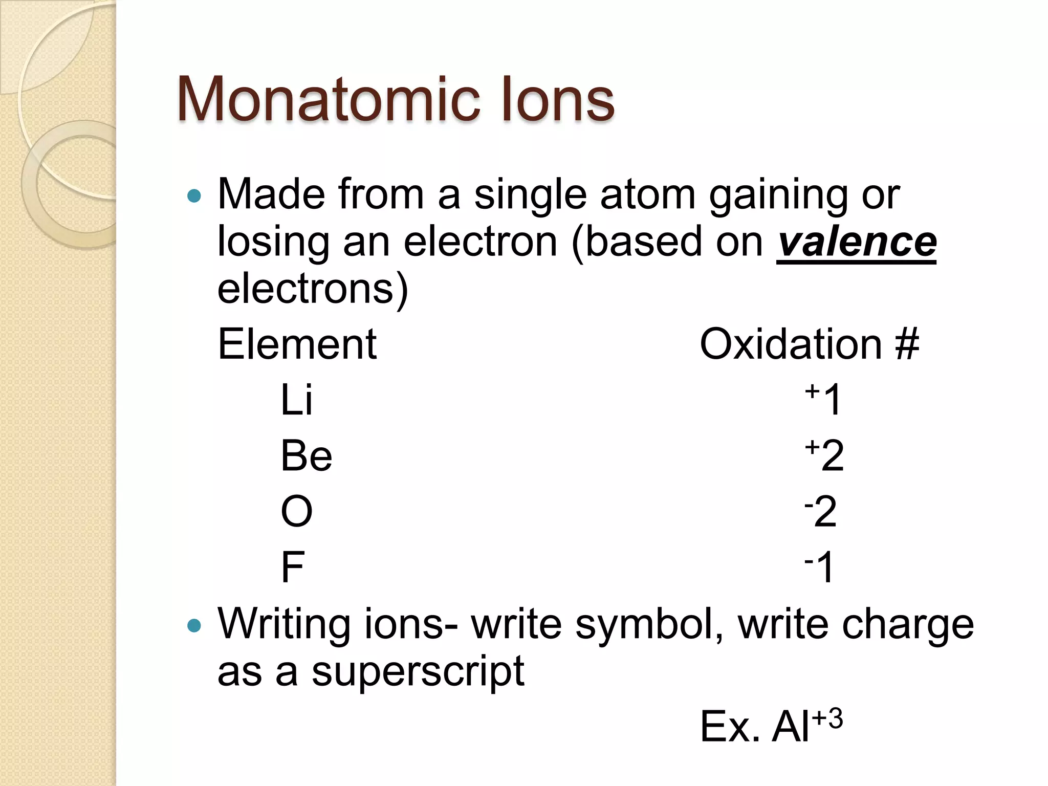 Ionic compounds naming | PPTX