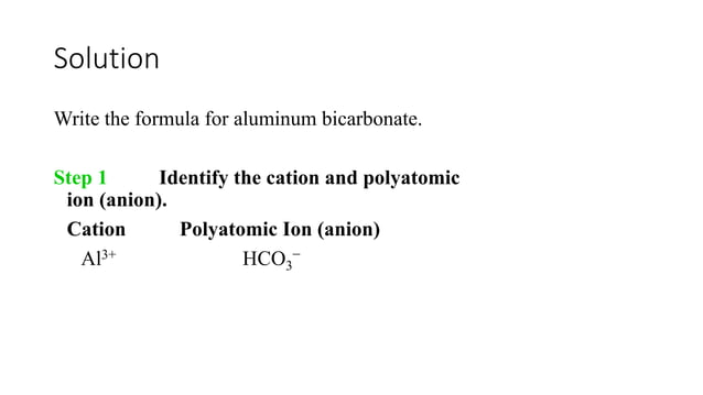 IONIC COMPOUND WITH POLYATOMIC IONS.pptx | Chemistry | Science