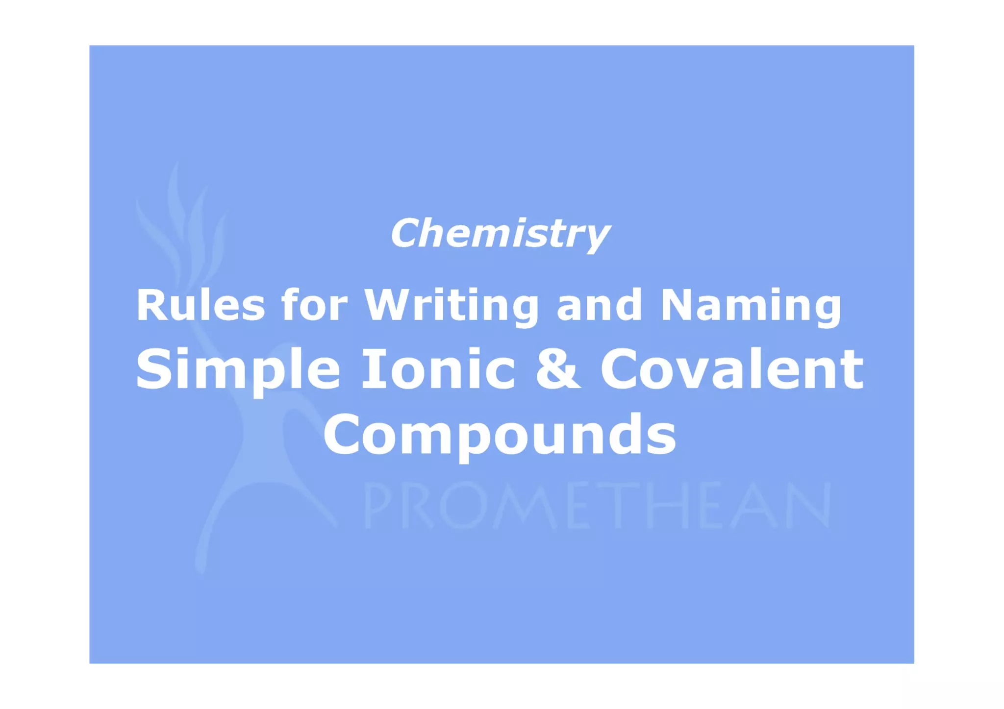 Ionic Covalent Compounds | PPT