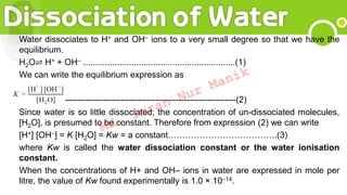 Ionic Equilibria Manik | PPT