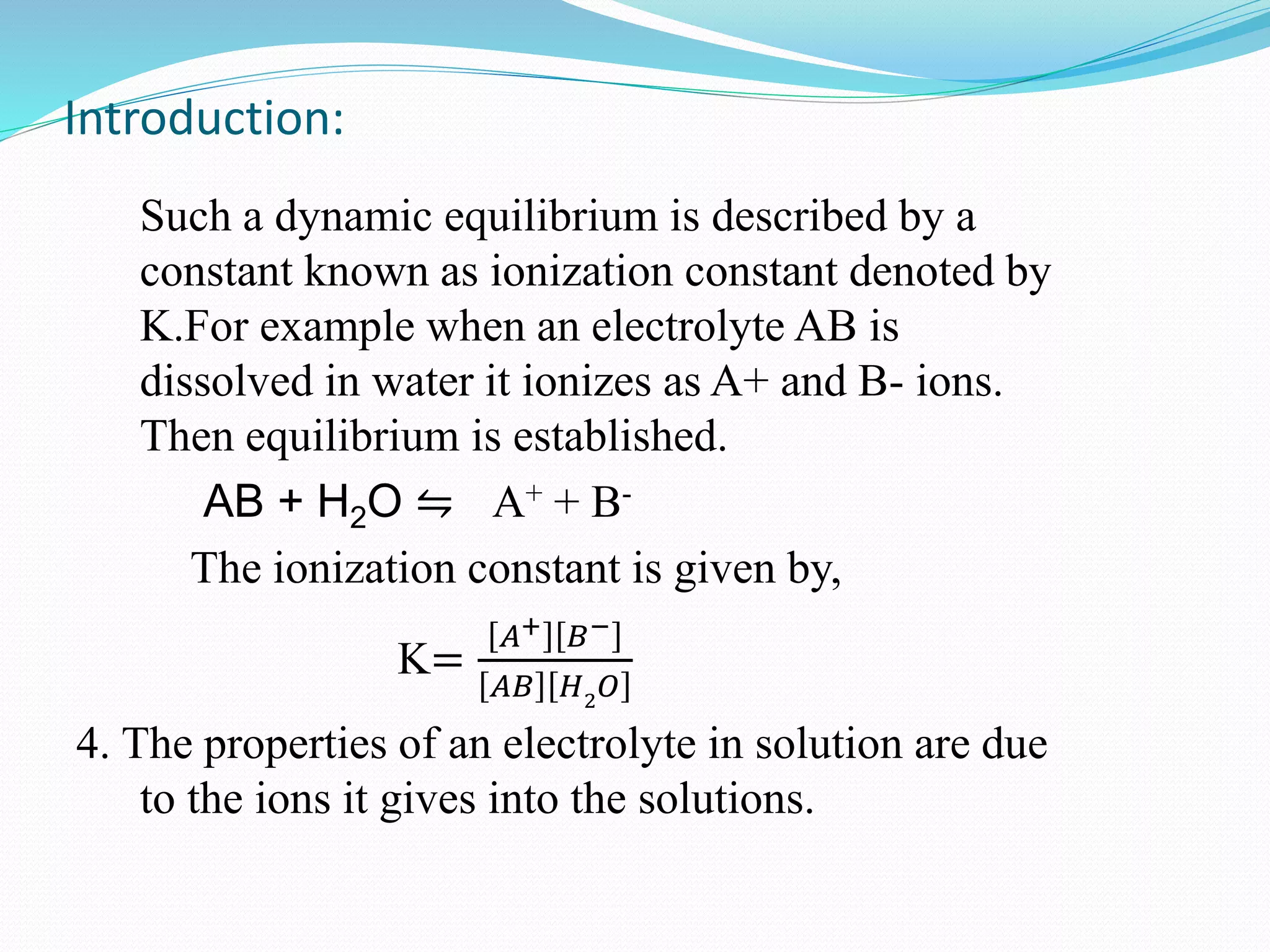 Ionic equilibrium | PPTX