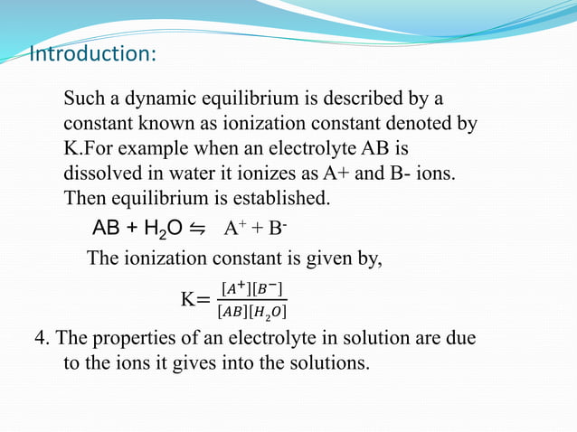 Ionic equilibrium | PPTX