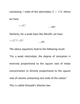 Ionic Equilibrium | PDF