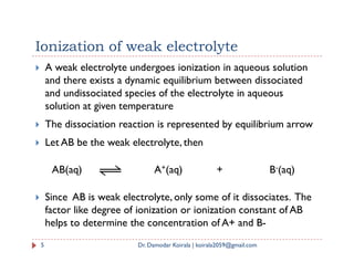 Ionic equilibrium part 1 | PDF