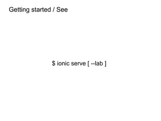 Introduction to Ionic framework | PPTX