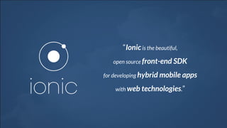 Workshop 15: Ionic framework | PPT