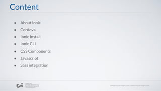 Workshop 15: Ionic framework | PDF