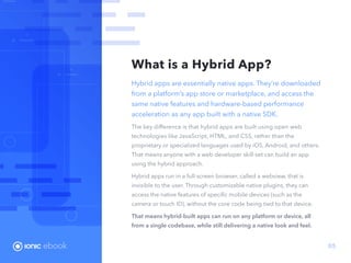 Hybrid mobile development vs. Native using ionic | PPT