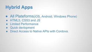 Hybrid Mobile Apps | Ionic & AngularJS | PDF