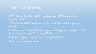 IonicFramework | PPT | Free Download
