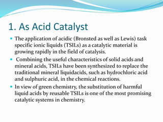 Phase Transfer Catalysis and Ionic liquids | PPT