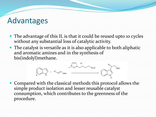 Phase Transfer Catalysis and Ionic liquids | PPT