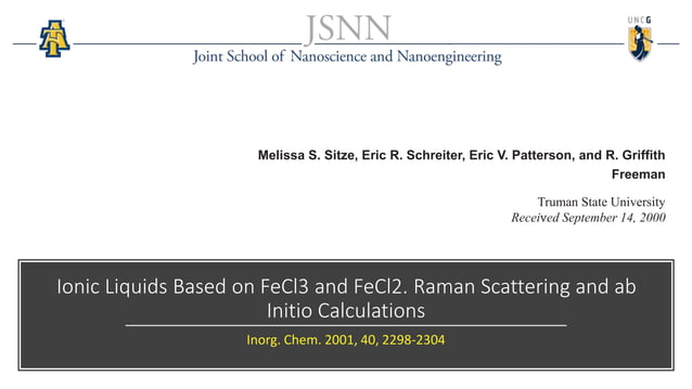 Ionic Liquids Based on FeCl3 and FeCl2.pptx