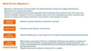 Ionic Migration Phenomenon at Electronics Devices | PPTX