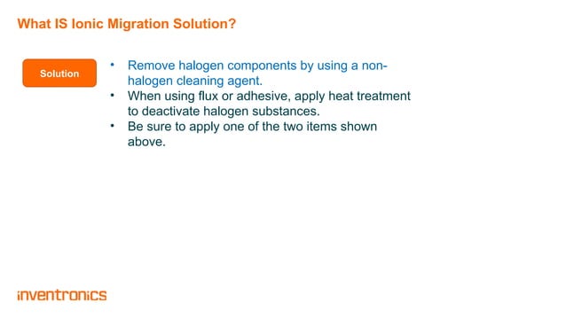 Ionic Migration Phenomenon at Electronics Devices | PPTX
