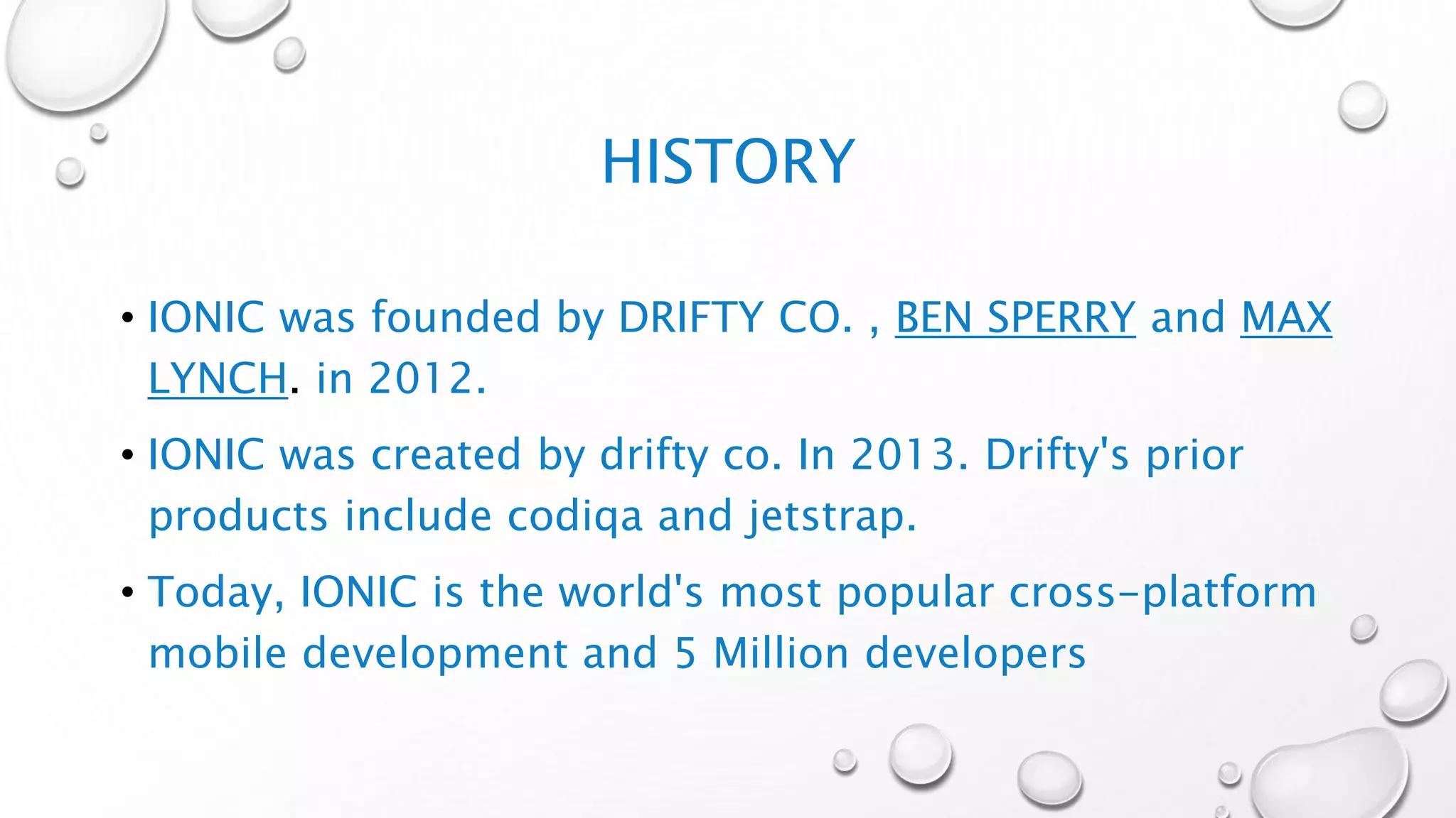 IONIC - Hybrid Mobile App Development | PPTX | Web Development | Internet