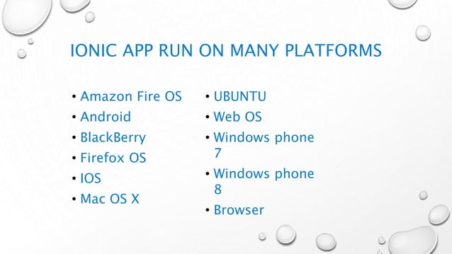 IONIC - Hybrid Mobile App Development | PPTX | Web Development | Internet