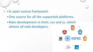 IONIC - Hybrid Mobile App Development | PPTX | Web Development | Internet