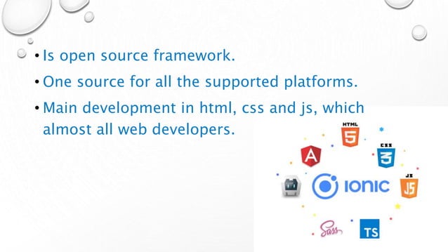 Ionic Hybrid Mobile App Development Pptx Web Development Internet