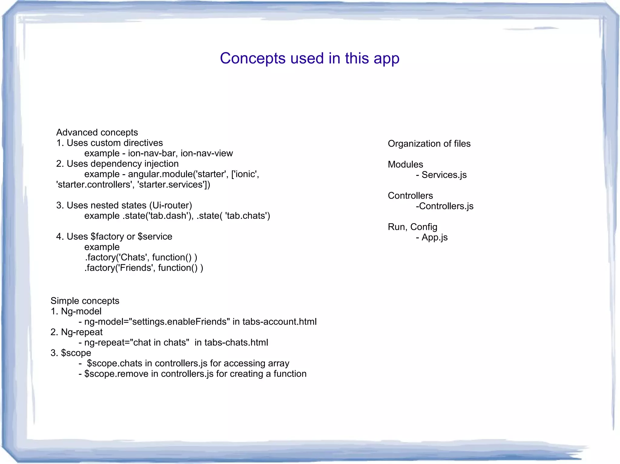 Ionic tabs template explained | PPT | Web Development | Internet